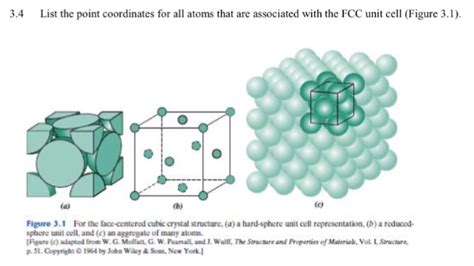 Solved 4 List The Point Coordinates For All Atoms That A