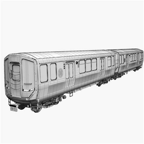 Chicago Cta Train 7000 Series 3d Model Cgtrader