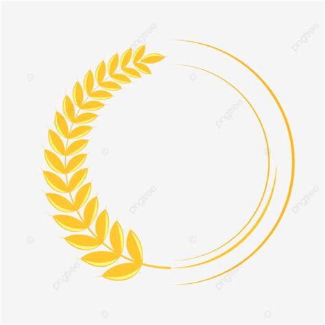 Vector Of Wheat Frame With Yellow Color Wheat Wheat Border Wheat