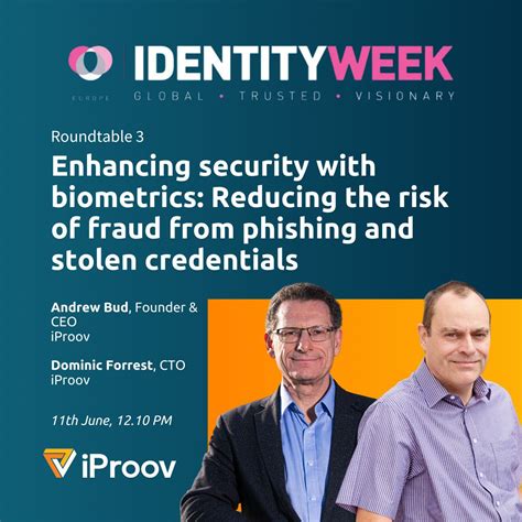 Learn about facial biometrics at Identity Week | iProov posted on the topic | LinkedIn