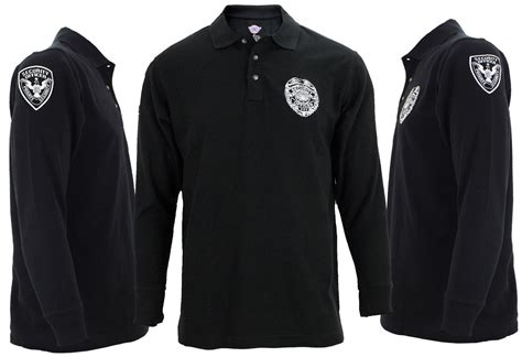 First Class Security Long Sleeve Polo Shirts