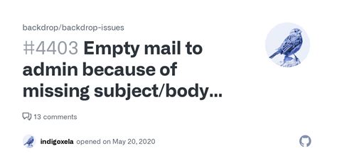 Empty Mail To Admin Because Of Missing Subjectbody For Register