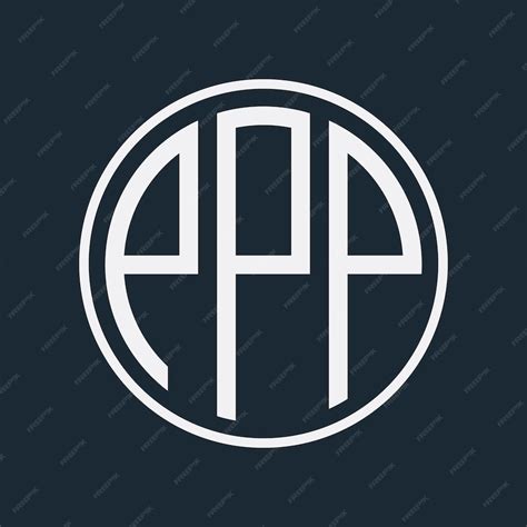 Premium Vector Ppp Initial Monogram Logo With Circle Style Design