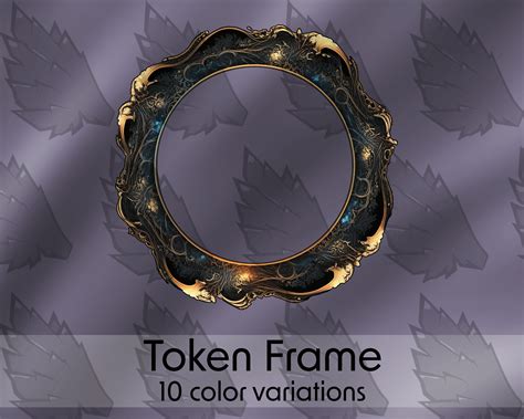 Dnd Profile Token Frame 10 Colors Space Flowing Cloud For Roll20