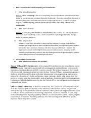 Understanding Cloud Computing And Virtualization Basics Course Hero