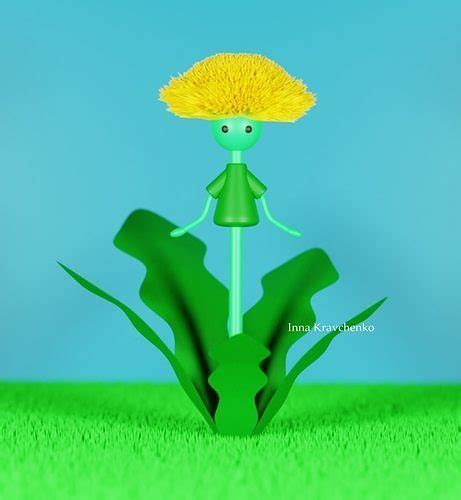 Dandelion Blender Character Mesh 3d Model Cgtrader