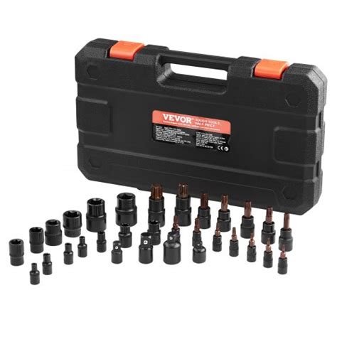 Torx Bit Socket And External Torx Socket Set 31 Piece T8 T70 And E4 E24
