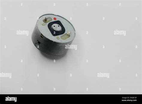 DC Motor Isolated On A White Background Electronic Equipment Isolated On A White Background
