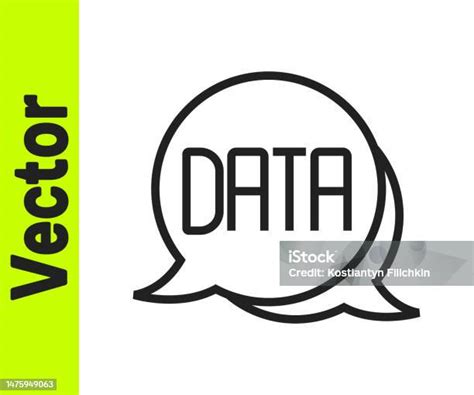 흰색 배경에 격리된 검은색 선 데이터 분석 아이콘입니다 비즈니스 데이터 분석 프로세스 통계 차트 및 다이어그램 벡터 개념에 대한 스톡 벡터 아트 및 기타 이미지 Istock