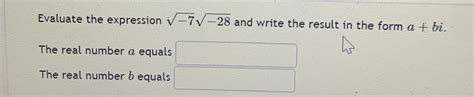 Solved Evaluate The Expression 72 282 ﻿and Writo Tho