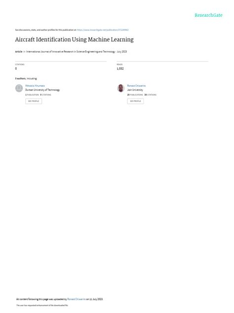 aircraftidentification pdf support vector machine machine learning