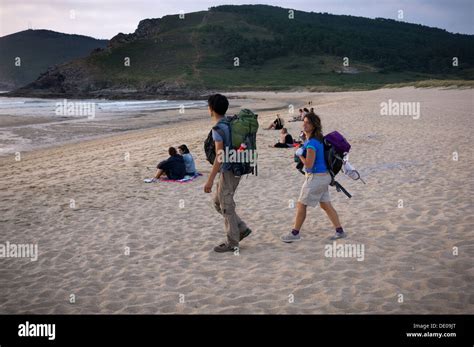 Many Pilgrims Come To One Of The Beaches In Finisterre To See The