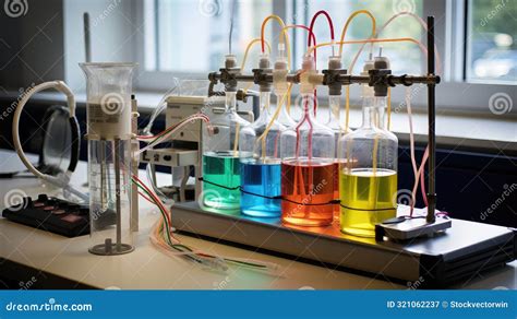 Sample Chromatography Equipment Royalty Free Cartoon 321305051