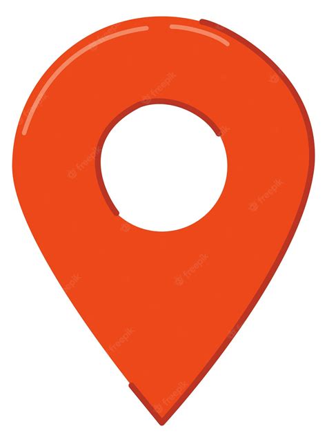 Premium Vector Red Geo Pin Map Marker Place Pointer