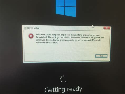 Windows 10 Windows Could Not Parse Or Process The Unattend Answer File