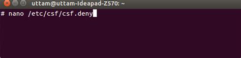 How To Install And Configure Csf Configure Server Firewall In Ubuntu