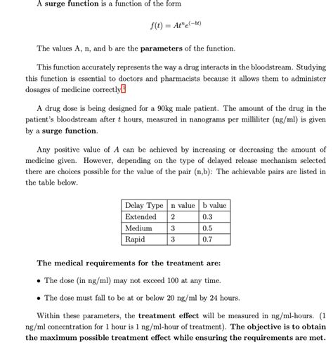 Solved A Surge Function Is A Function Of The Form