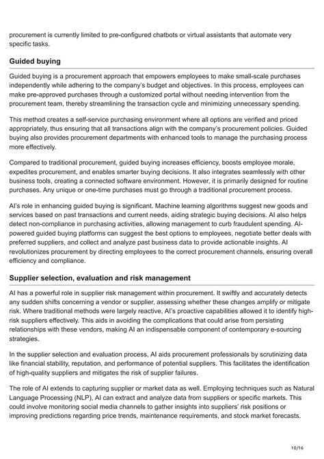 Ai In Procurement Redefining Efficiency Through Automation Pdf