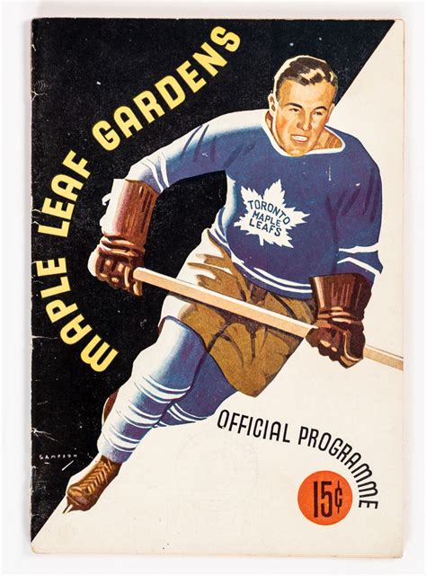 Lot Detail Maple Leaf Gardens 1930s40s Toronto Maple Leafs Program
