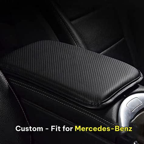 Center Console Pad Custom Fit For Car Carbon Fiber Pu Leather Auto