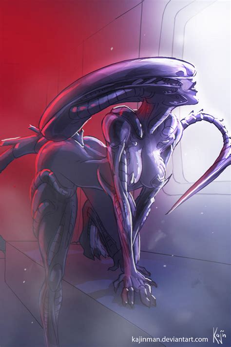 Rule 34 Alien Franchise Alien Girl Breasts Claws Female Xenomorph
