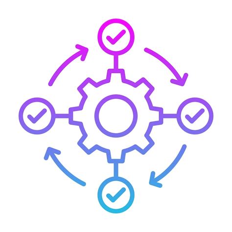 Premium Vector Workflow Icon