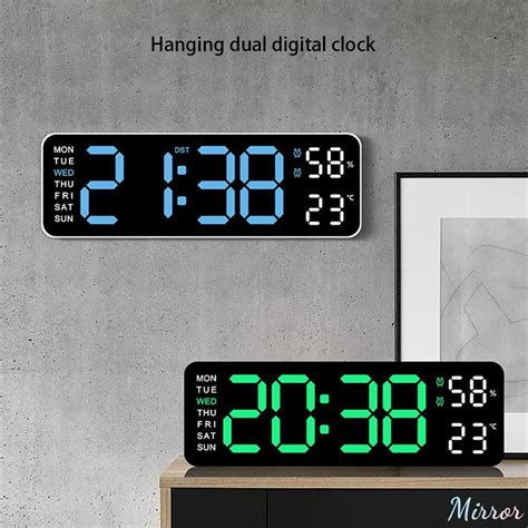 Electronic Clock Simple Multi Functional Digital Clock Rectangular
