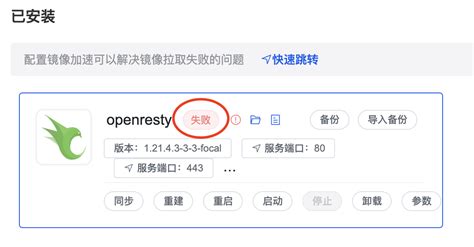 Openresty安装失败“镜像拉取超时” 1panel 社区论坛 Fit2cloud 飞致云