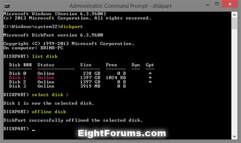 Disk Set As Offline Or Online Windows Help Forums