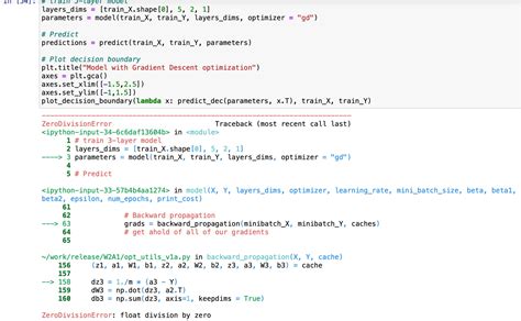 Optimization Methods Notebook Help Improving Deep Neural Networks