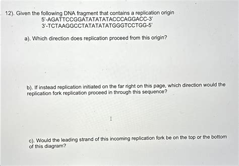 Solved . ﻿Given the following DNA fragment that contains a | Chegg.com