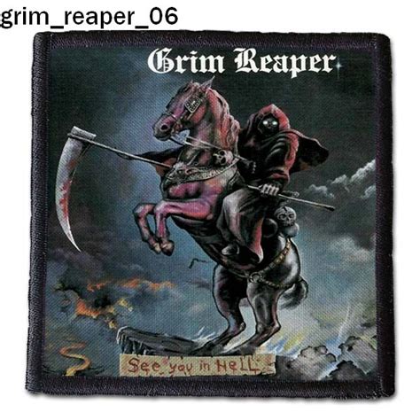 Grim Reaper 06 Small Printed Patch King Of Patches