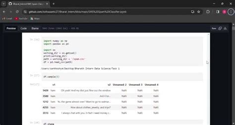 Completed Data Science Task At Bharat Intern Astha Raghuwanshi Posted