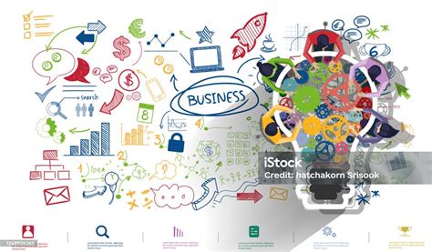 성공 창의력 아이디어와 계획에 대한 사업가와 레이디 브레인 스토밍은 창조적 인 작품을 분석 생각 평면 디자인 일러스트 도서관에