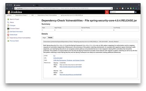 Results Are Different In Between Dependency Check Jenkins Plugin And Cli Tool · Issue 1217