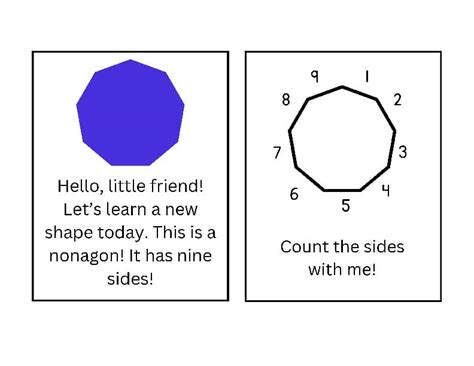 Shape Book Nonagon By Mrs Brandis Classroom Tpt