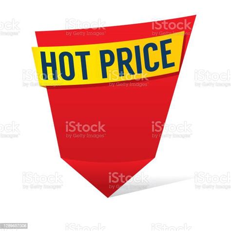 흰색 배경 벡터 일러스트레이션의 프로모션 라벨 핫 프라이스 0명에 대한 스톡 벡터 아트 및 기타 이미지 0명 가격 개념