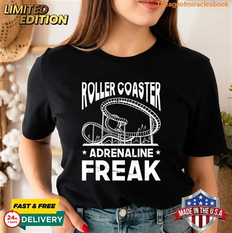 Roller Coaster Adrenaline Freak Roller Coaster T Shirt