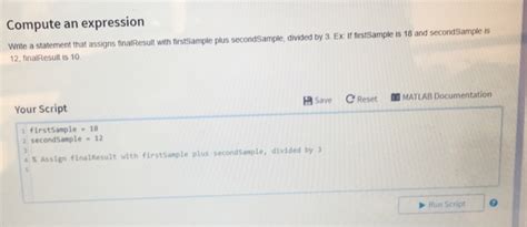 solved compute an expression winte a statement that assigns
