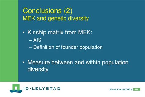Ppt A Kinship Based Method Of Measuring Genetic Diversity Powerpoint