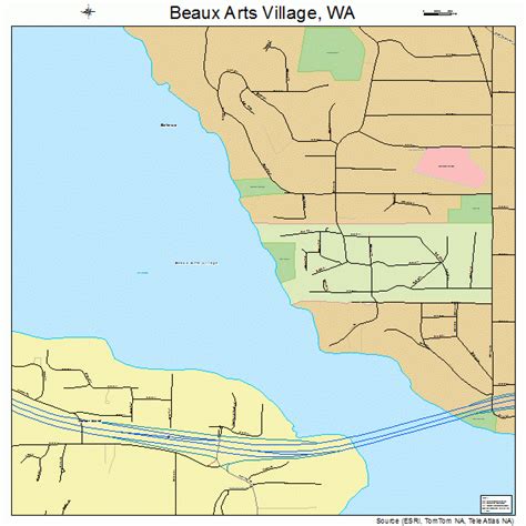 Beaux Arts Village Washington Street Map 5304895