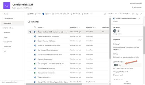 How To Hide Sensitive Documents Stored In SharePoint Online Petri IT Knowledgebase