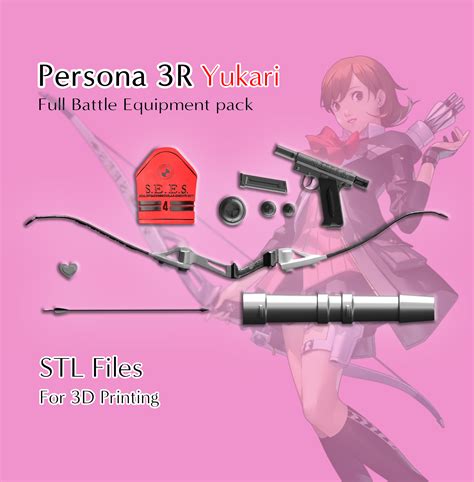 Stl Datei Yukari Takeba Persona 3 Reload Full Cosplay Battle Equipment Pack Sees Ausrüstung