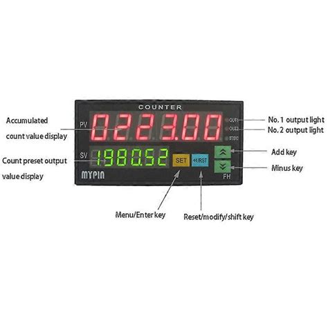Counter Mini Length Batch Meter 1 Preset Relay Output Count Meter Practical Length Meter 90 260v