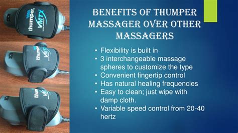 Ppt Thumper Massager For Deep Muscle Massage Powerpoint Presentation