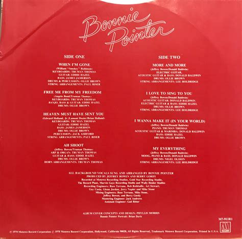 Bonnie Pointer Bonnie Pointer Used Vinyl High Fidelity Vinyl Records And Hi Fi Equipment