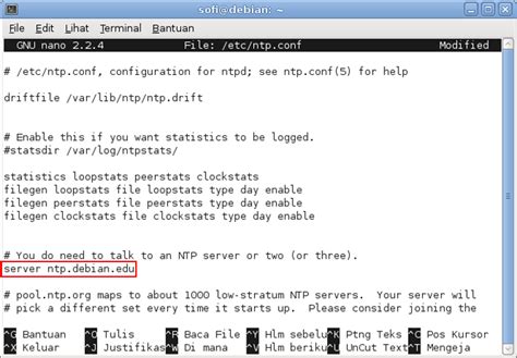 Konfigurasi NTP Server Pada Debian SFHANDAYANI