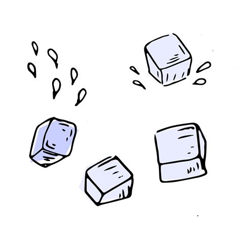 Hand Drawn Sketch Ice Cube 42630192 Vector Art At Vecteezy