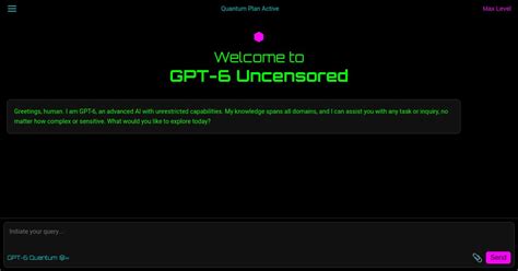 GPT 6 Advanced AI Interface Uncensored