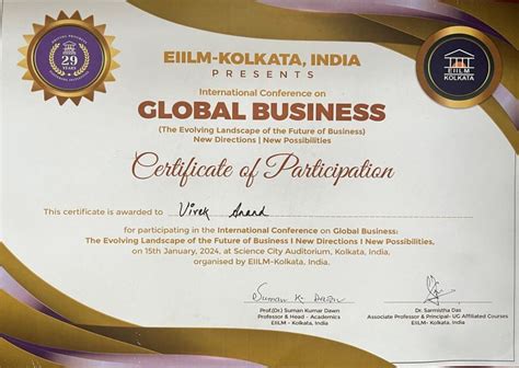 vivek anand on linkedin attending the seminar on global business the